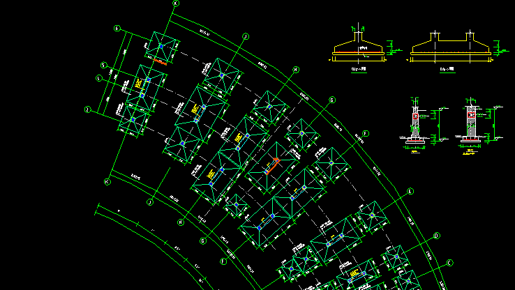 广联达GTJ2018怎么定位扇形轴网构件，如独立基础-服务新干线答疑解惑
