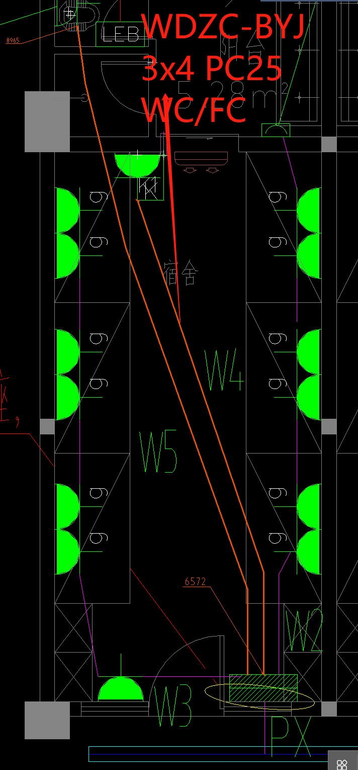 WDZC-BYJ 3x4 PC25 WC/FC安装建模倍数输入（照明配线）-服务新干线答疑解惑