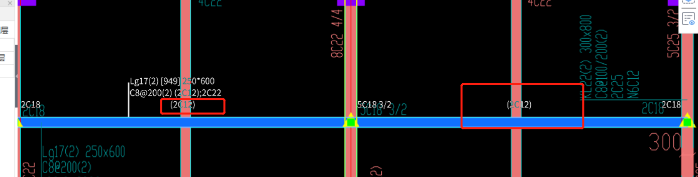 老师像这种软件自动识别梁，会出现这个默认2c12，这个有影响吗-服务新干线答疑解惑
