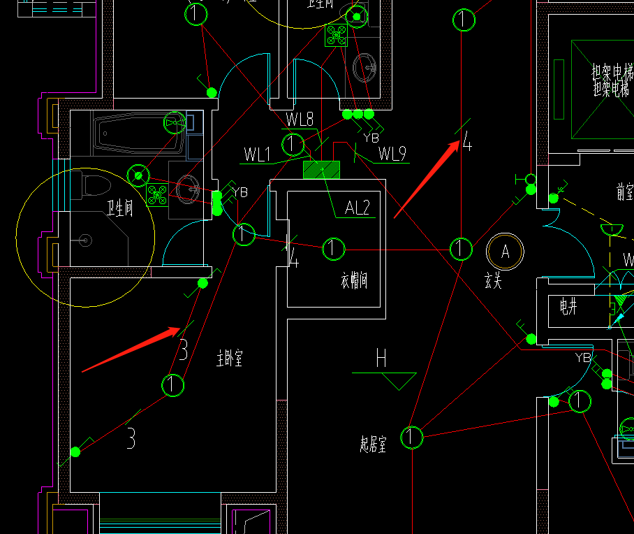 系统图为WDZ-BYJ-2*2.5+E2.5，平面标注3和4根线的地方按几根线算-服务新干线答疑解惑