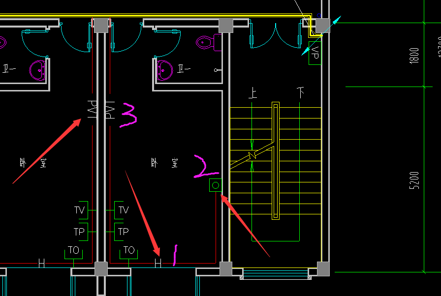 请问哪位老师知道这个弱电分别表示的意思？谢谢！！！（PVT/H/还有H的终端)-服务新干线答疑解惑