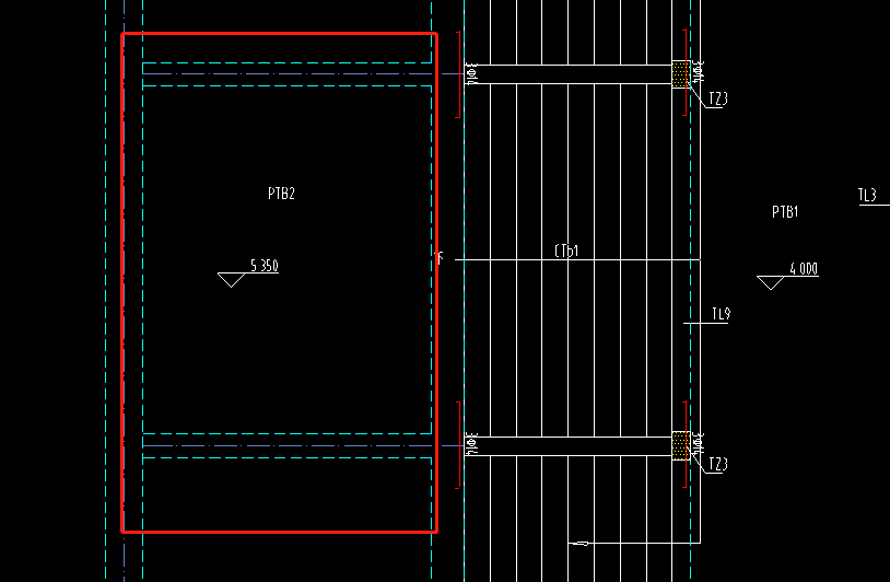 请问图纸上楼梯PTB2和LB2位置重合，在建模的时候请问按哪个走？-服务新干线答疑解惑