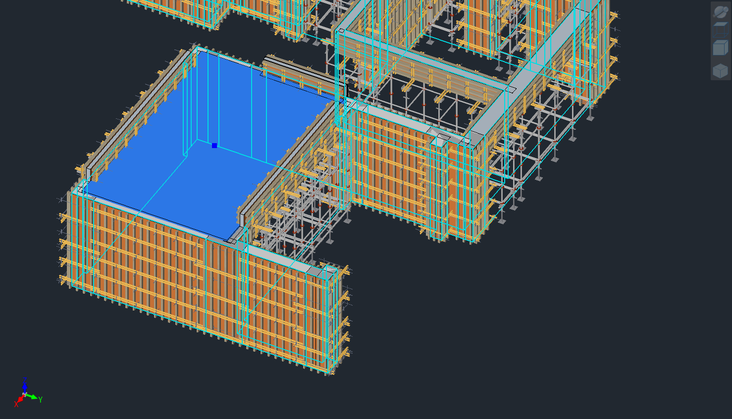 BIMMAKE施工深化软件中模板支架无法显示是哪里的问题？-服务新干线答疑解惑