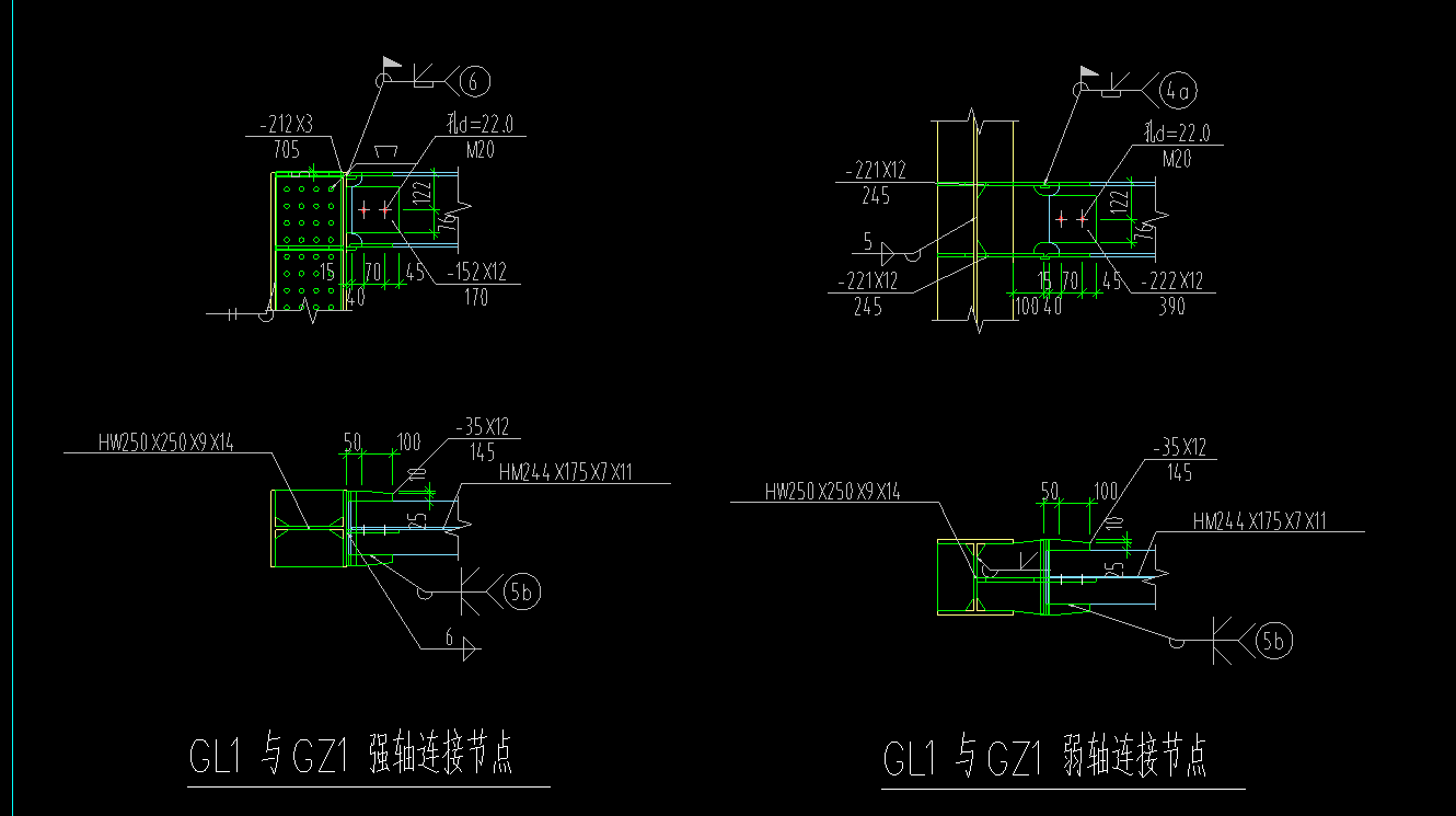 GL1与GZ1强轴连接跟弱轴连接的区别是什么？计算节点工程量应该如何区分？-服务新干线答疑解惑